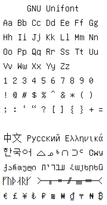 GNU Unifont