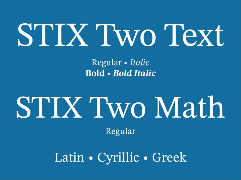 STIX | Local Fonts
