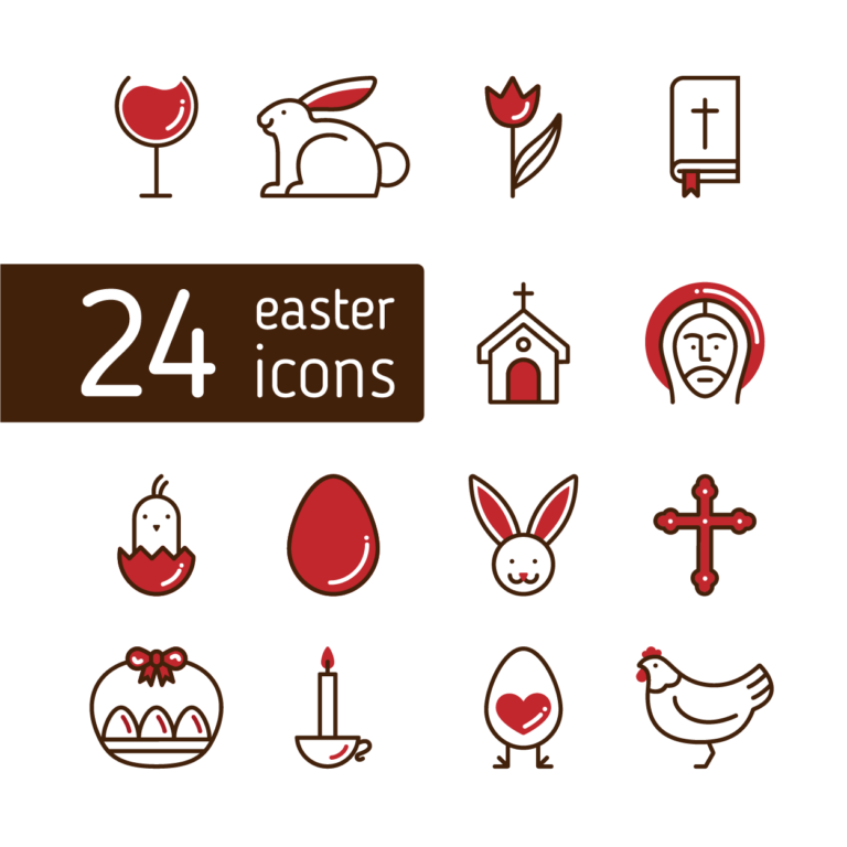 Free Vector Easter Icons - Localfonts