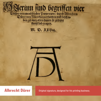 The "AD" monogram of Albrecht Dürer