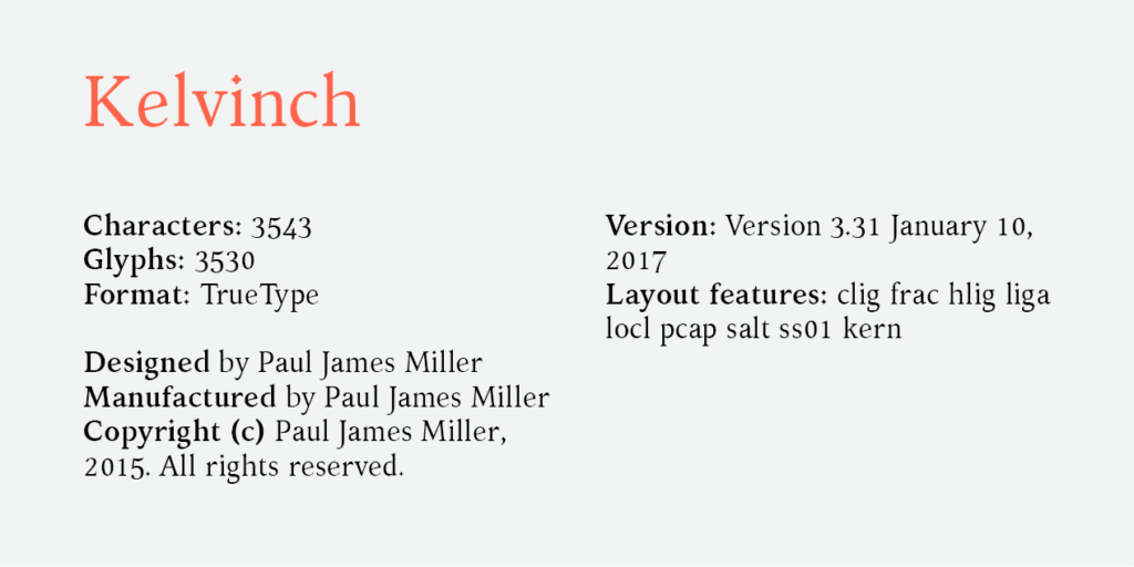 Kelvinch | Local Fonts