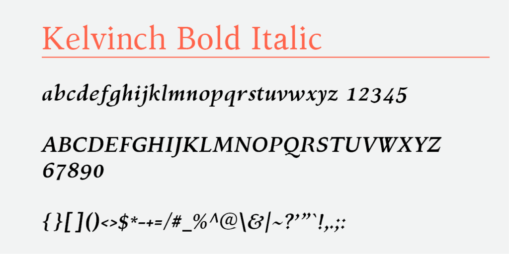 Kelvinch | Local Fonts