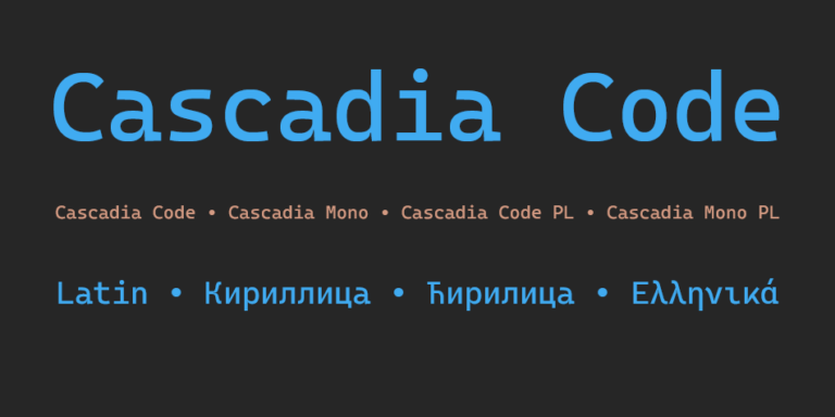 Cascadia Code by Aaron Bell