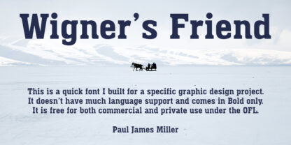 Wigner's Friend - Localfonts